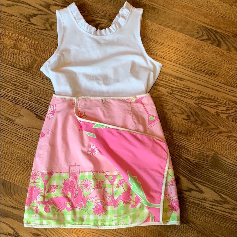 Rare Vintage Lilly Pulitzer Reversible Wrap Skirt - Gem